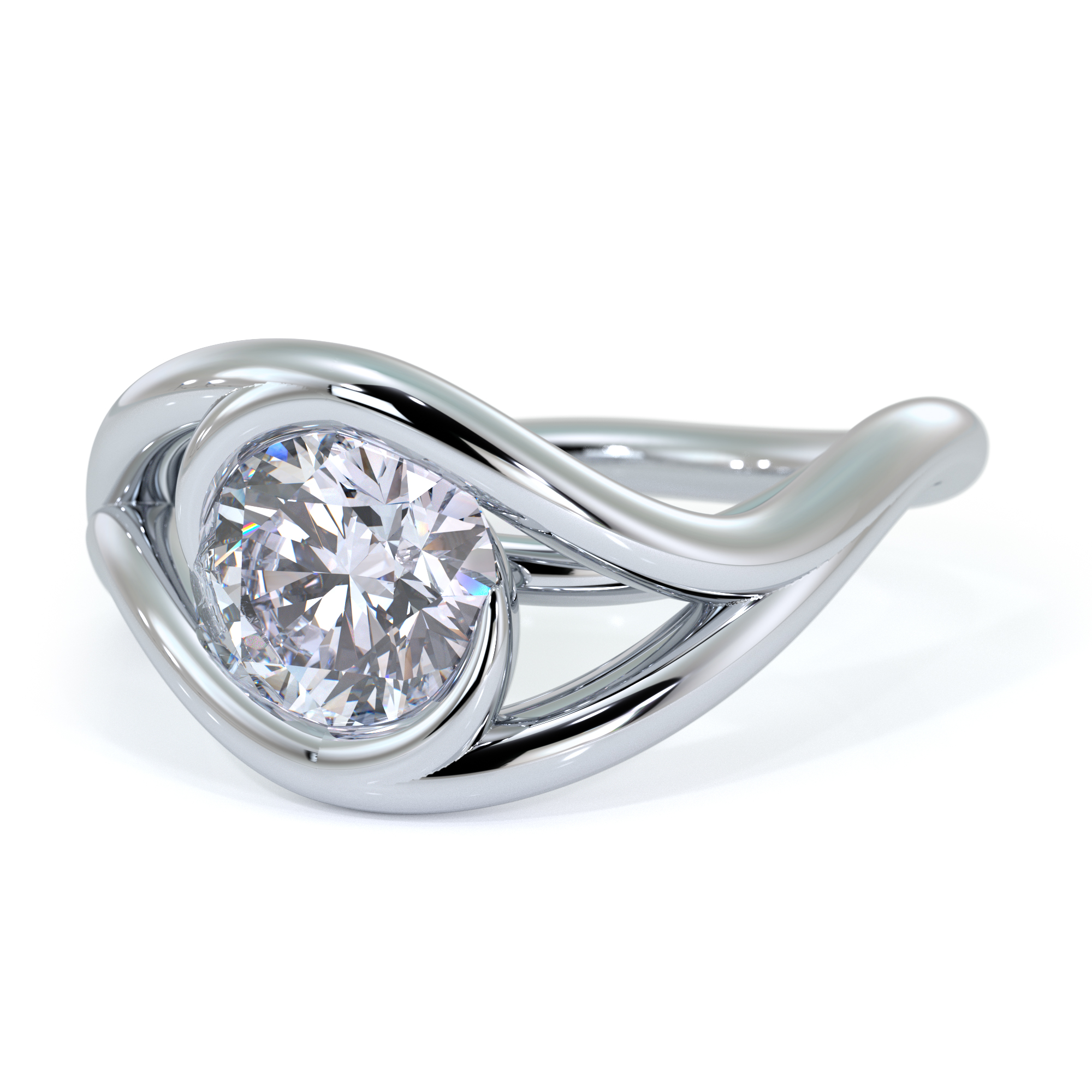 Ojo, A Contemporary and Modern Diamond Engagement Ring